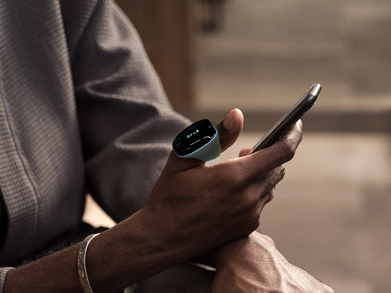 Smart Ring Pulse Oximeter - O2Ring Continuous sleep tracker | Viatom